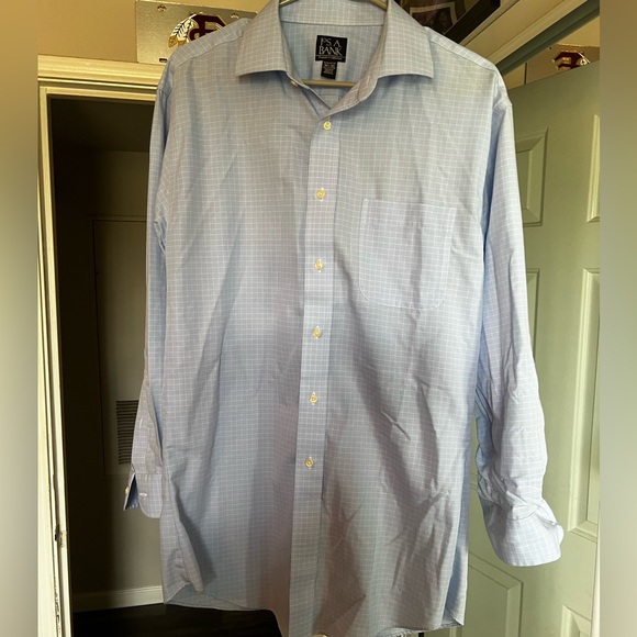 Jos. A. Bank | Shirts | Josa Bank Mens Dress Shirt Light Blue Tailored ...